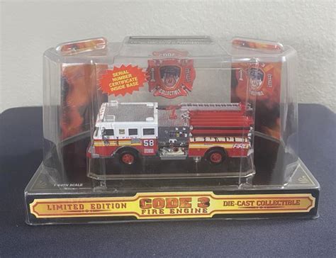 Code 3 Model 12300 58 Fdny Seagrave Engine 58 Ebay