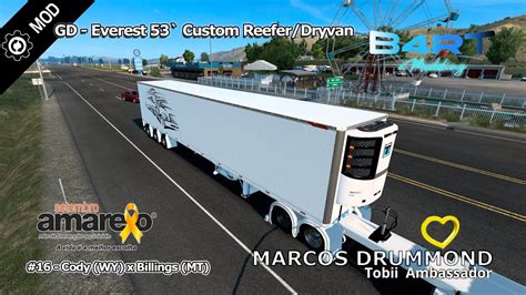 B4rt Mods 16 Trailer Mod Great Dane Everest 53` Custom Reefer