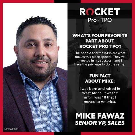 Rocket Pro Tpo Svp Of Sales Mike Fawaz Is Hitting The Facebook