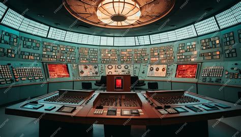 Premium Photo Technical Hall Of Nuclear Power Plant With Nuclear Reactor Control Panel