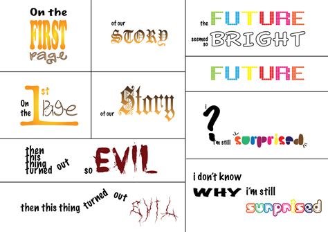 Nm3223 Digital And Interactive Imaging Assignment 3 Typefaces