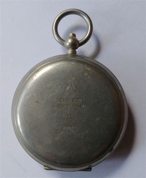 Antiques Atlas Ww1 Military Dennison Cased Compass Dated 1917