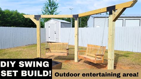 Diy Campfire Swing Plans How To Build A Wooden Swing Set The Easy