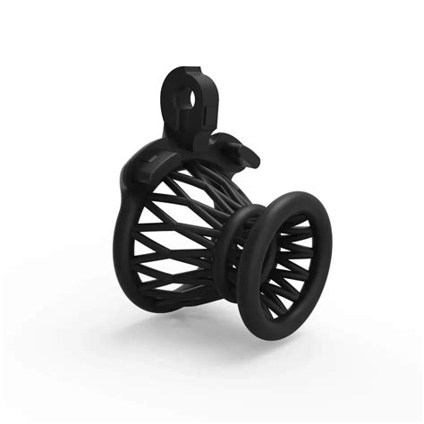 Resin Negative Chastity Cage Lightweight Inverted Cock Cage With 4