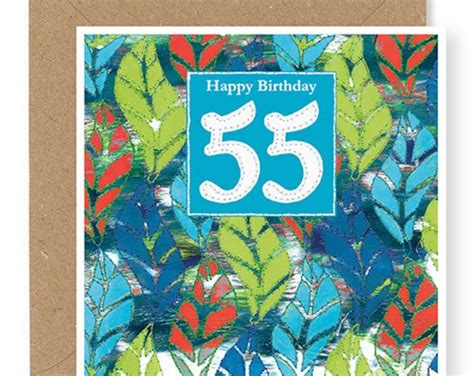 Funny 55th Milestone Birthday Greeting Card With 5 X 7 Inch Envelope 1
