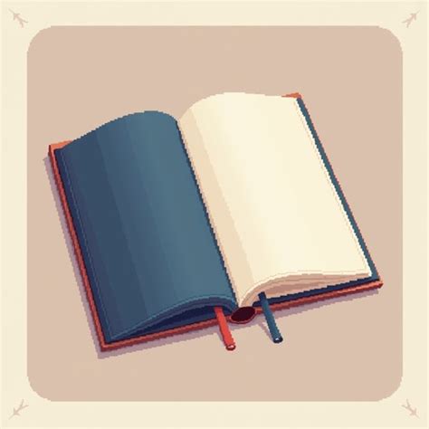 Free Pixelated Open Journal Image Notebook Journal Pixelart