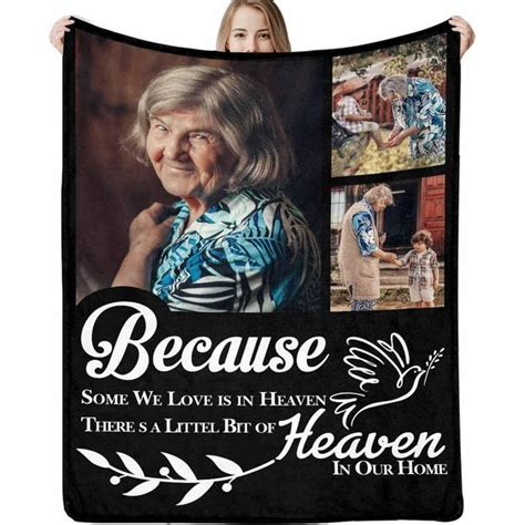 Personalized Memorial Blanket In Loving Memory Of Mom Dad Father