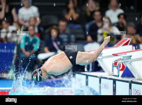 Mexicos Christopher Gregorio Tronco Sanchez Ahead Of The Mens 50m Breaststroke Sb2 Final At