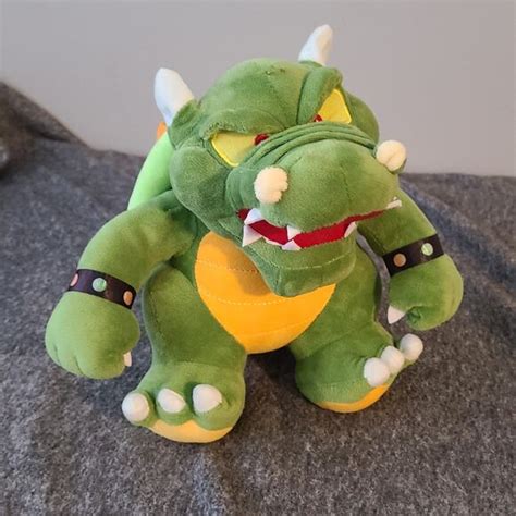 Super Mario Brothers Toys Super Mario Bros Green King Bowser Koopa Plush Soft Toy Doll Teddy