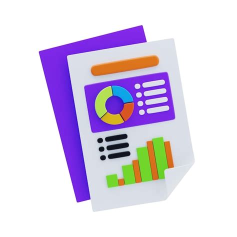 Premium Psd Data Visualization 3d Icon