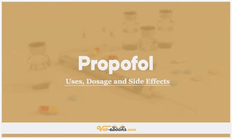 Propofol Dose For Dogs And Cats Vet Drugs List