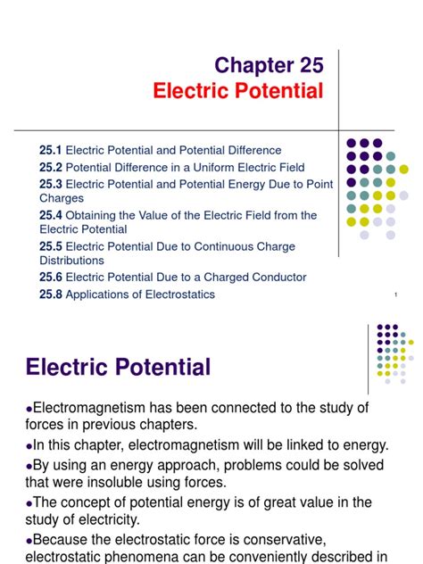 Chap 25 Electric Potential Pdf Electric Field Electronvolt