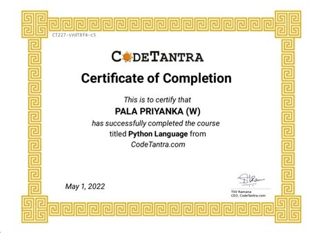 Pala Priyanka On Linkedin Pythonprogramming Codetantra Learning