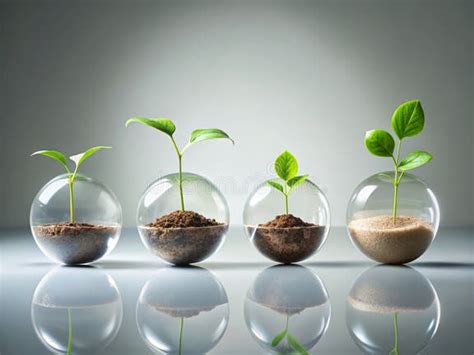 A Miniature Journey Through Plant Growth From Seed To Flower On Tiny