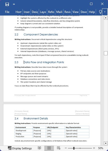 Devops Runbook Template Ms Office Templates With Ai Prompts