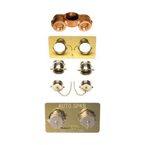 Dixon Double Clapper Concealed Type Siamese Assembly John M