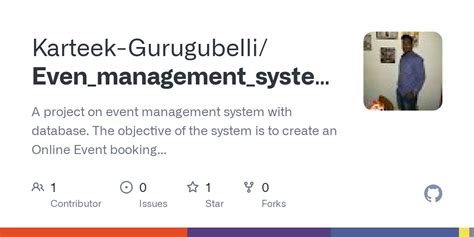 Github Karteek Gurugubelli Even Management System A Project On Event Management System With