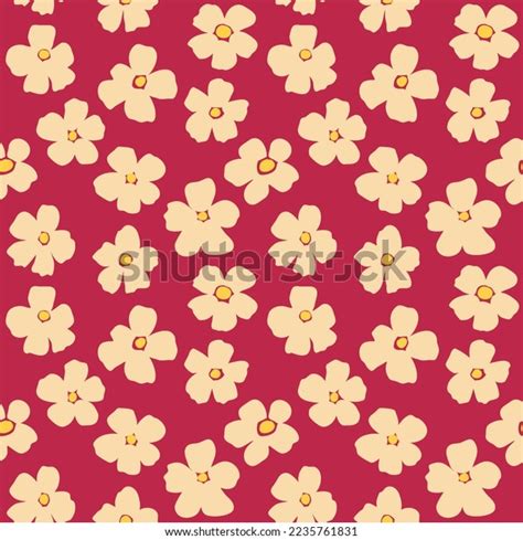 Seamless Background Sakura Flower Pattern Vector Stock Vector Royalty