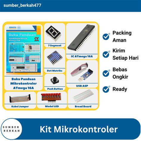 Jual Kit Mikrokontroller Atmega 16a Robotic Institute Kota Surabaya Sumberberkah477
