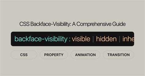 CSS Backface Visibility A Comprehensive Guide