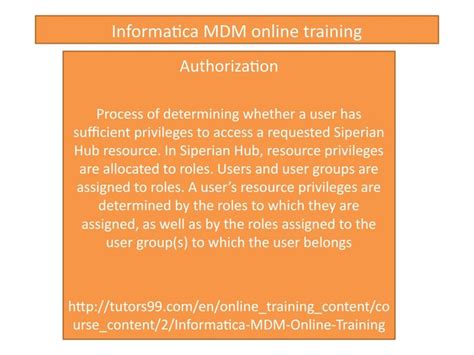 Presentation Informatica Mdm 13 October Presentation Madame Online