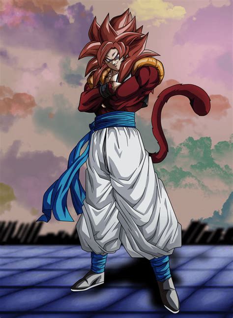 Ssj4 Gogeta Stance Wallpaper Wallpapersok