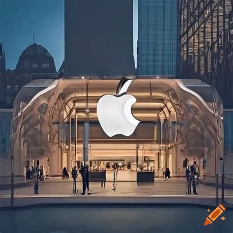 Futuristic Apple Store Interior On Craiyon