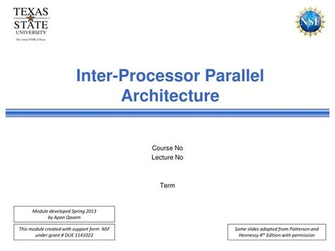 Ppt Inter Processor Parallel Architecture Powerpoint Presentation