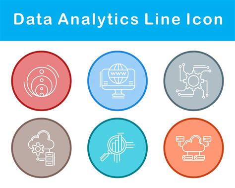 Data Analytics Vector Icon Set 21359482 Vector Art At Vecteezy