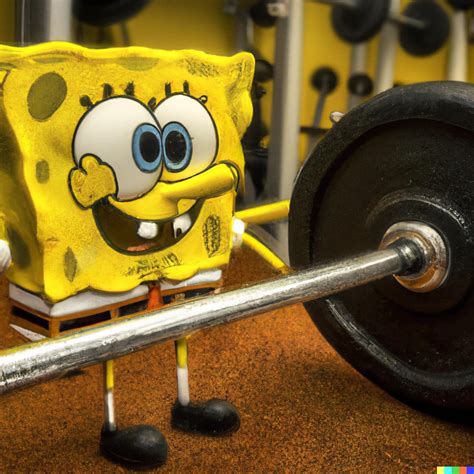 Spongebob Exercising