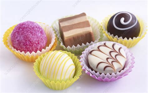 Assorted Chocolates Stock Image C0595782 Science Photo Library