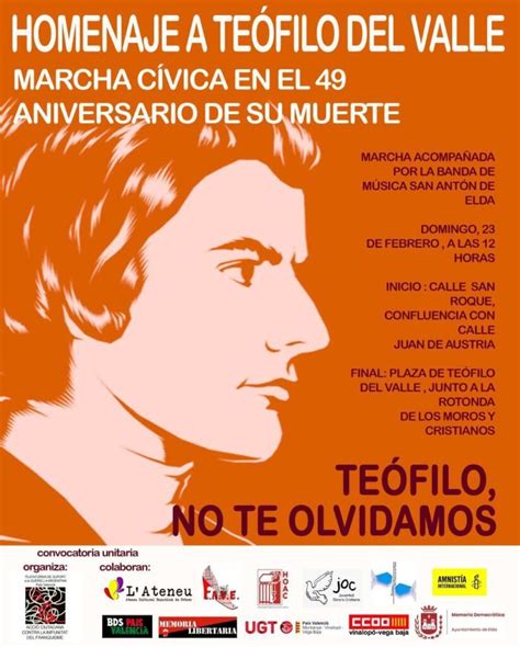 Homenaje A Teófilo Del Valle Memoria Libertaria