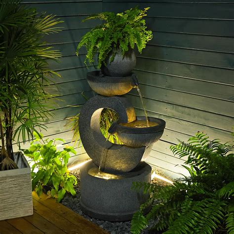 Fuente De Pedestal Para Exterior Fuentes Para Jardín Leroy Merlin