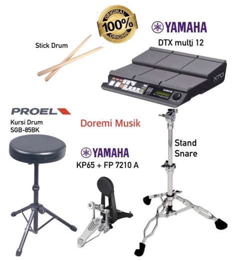 Promo Paket Dtx Multi 12 Yamaha Dtx Kursi Stick Pedalstand