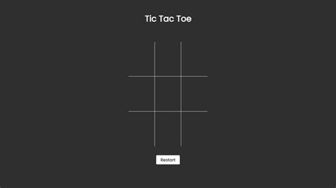 Tic Tac Toe Game Using Html Css And Javascript
