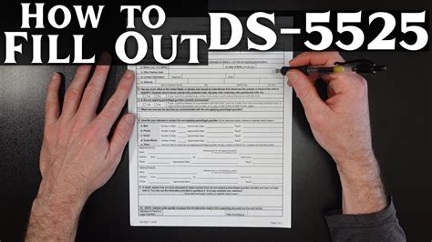 How To Fill Out Form Ds 5525 Form Example Download