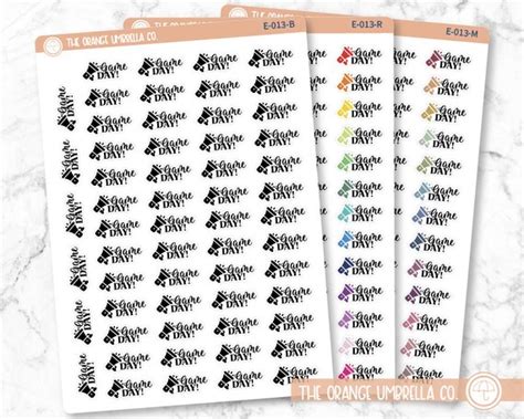Game Day Cheercheerleading Icon Script Planner Stickers And Etsy