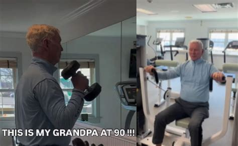 Fitness Trainer Shares Her 90 Year Old Grandpas Workout Routine