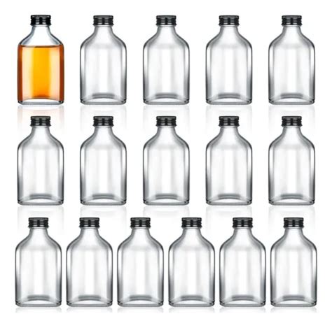 Mini Botellas De Licor Botellas De Vidrio Reutilizables Con Cuotas
