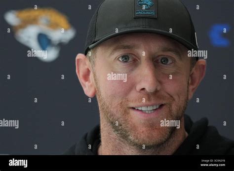 Jacksonville Jaguars Head Coach Liam Coen Speaks During A Press