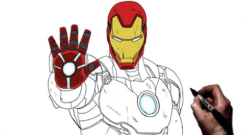 How To Draw Iron Man Avengers Endgame Drawing Tutorial