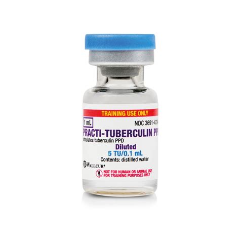 Practi Tuberculine Ppd Flacon De 1ml ×40 1024880 Wallcur 407tu Practi Vials 3b