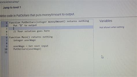 Solved 674782457642qxbzqy7 Jump To Level 1 Write Code In