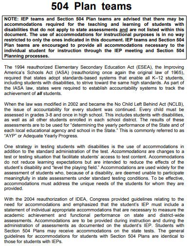 5 504 Plan Examples To Download