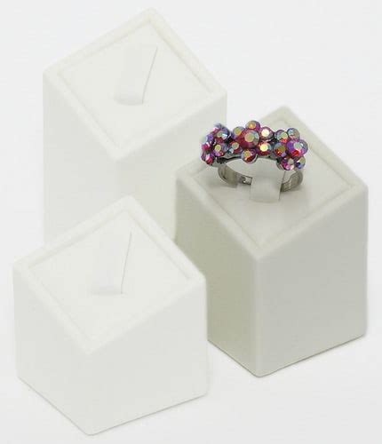 Ring Display Column Leatherette Medium Diamond Shape Shop Display