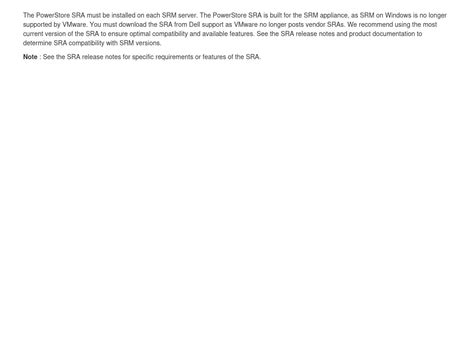 Storage Replication Adapter Dell Powerstore Vmware Live Site