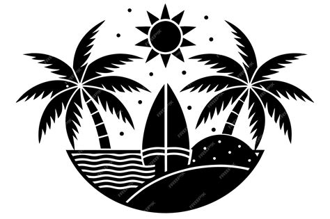 Premium Vector Ummer Minimalist Vector Illustration Silhouetted On