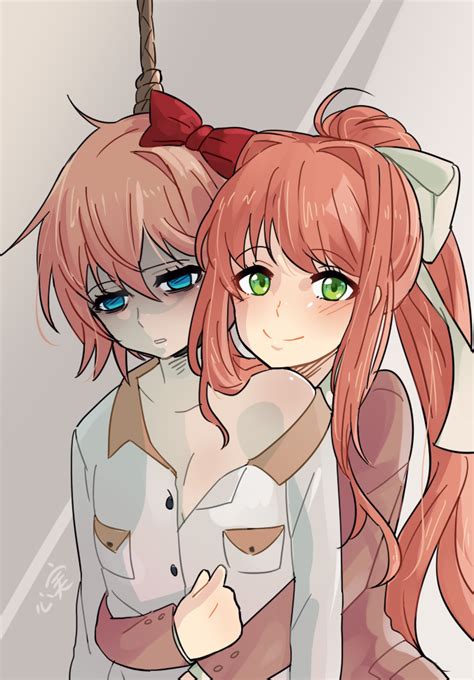 Kokomi Aniesuakkaman Monika Doki Doki Literature Club Sayori