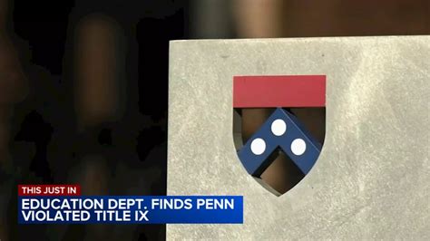 Trump Administration Says Penn Violated Sex Discrimination Laws After