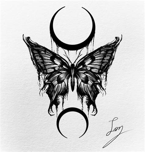 How To Draw A Gothic Butterfly